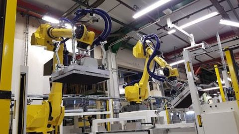 Automated palletizing in Production Lines